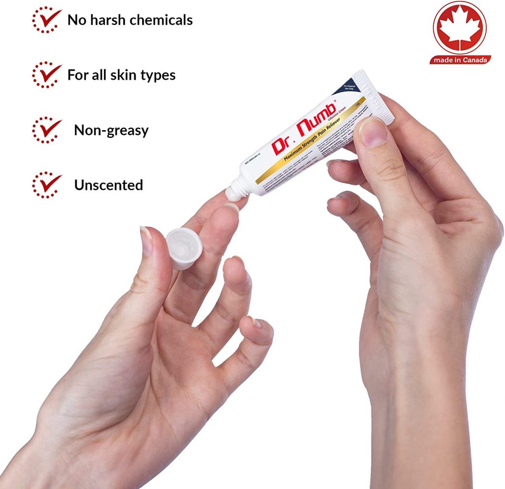 Dr. Numb 5% Lidocaine Topical Anesthetic Numbing Cream for Pain Relief ...