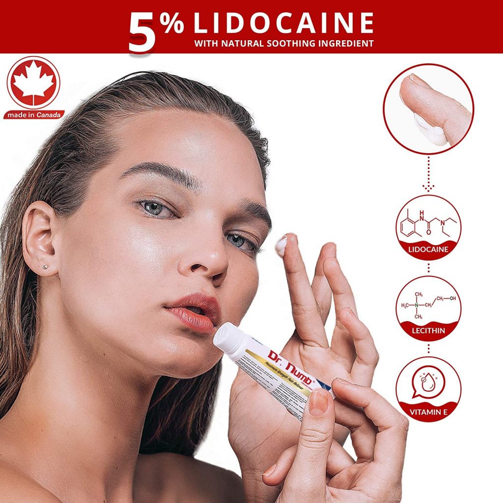 Dr. Numb 5% Lidocaine Topical Anesthetic Numbing Cream for Pain Relief ...